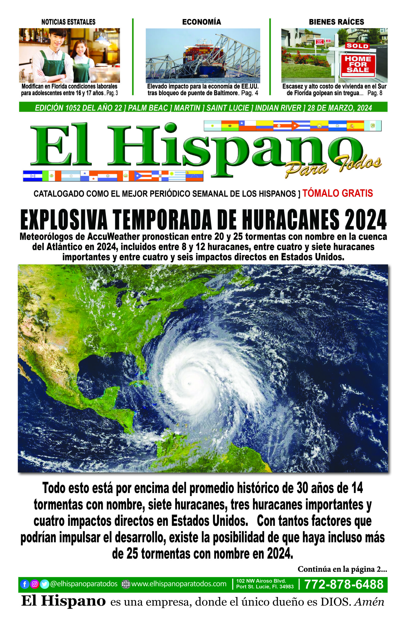 El Hispano para todos Edición Marzo 28, 2024