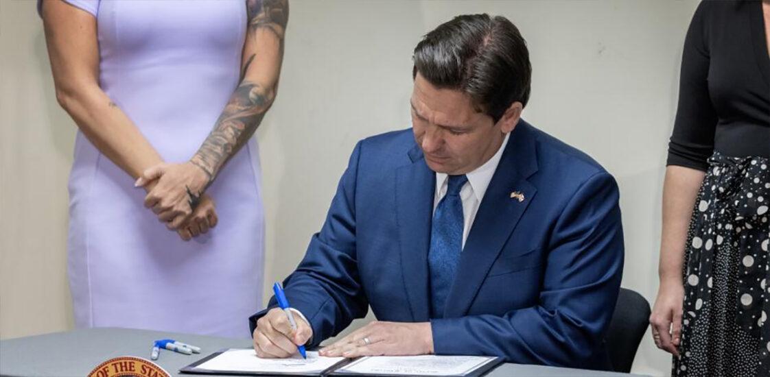 El gobernador Ron DeSantis firmó la ley SB 1600 en Florida